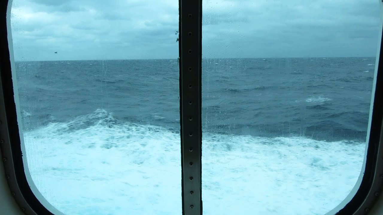 Carnival Dream Cruise Outside Cabin Window Waves - YouTube