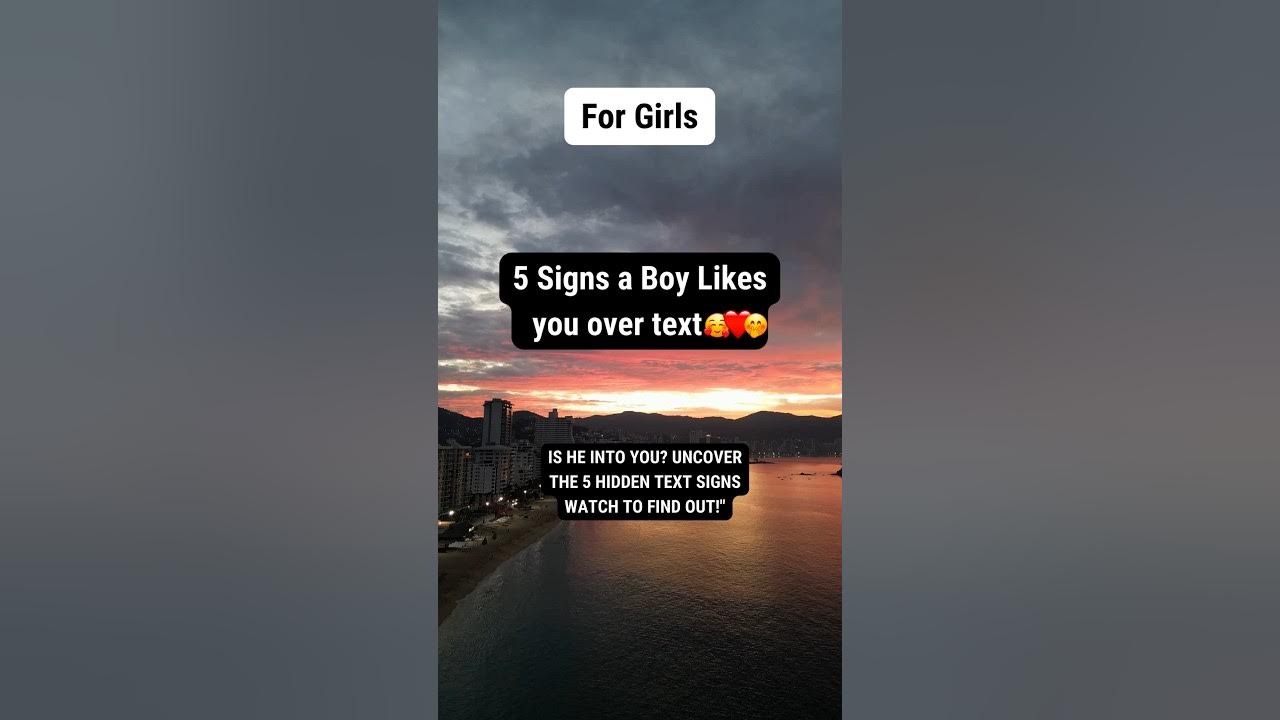 5 signs a boy likes you over text|How to know if a boy likes you over text... #shorts #subscribe ...