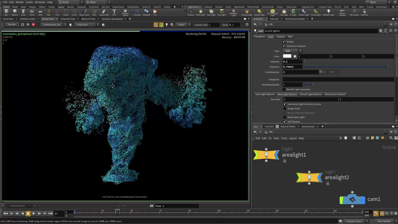12 particle morphing 03 rendering - YouTube