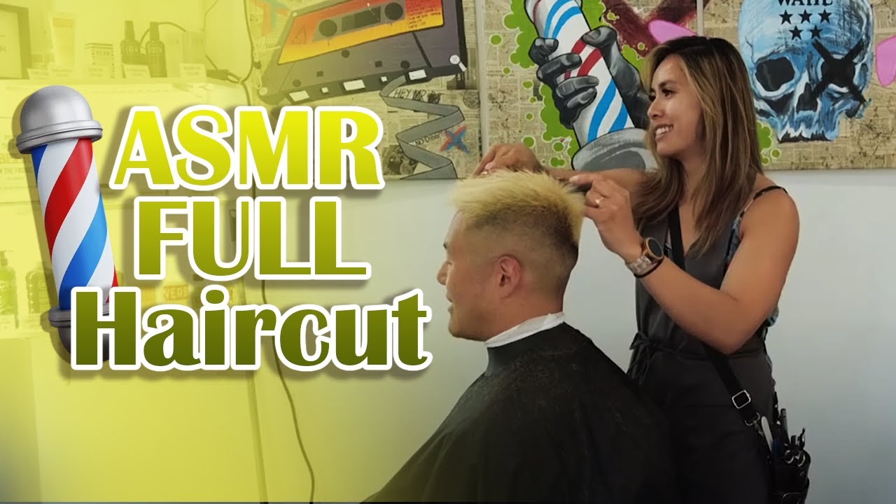 Relaxing Barbering ASMR | Full Haircut Session - YouTube