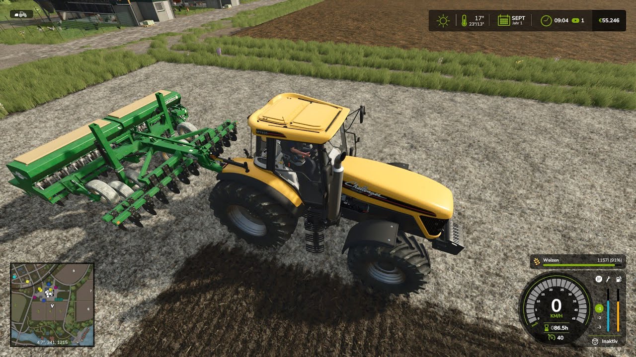 LS25 🚜Weizen säen im September🌾Challenger MT635 & Great Plains SOLID ...