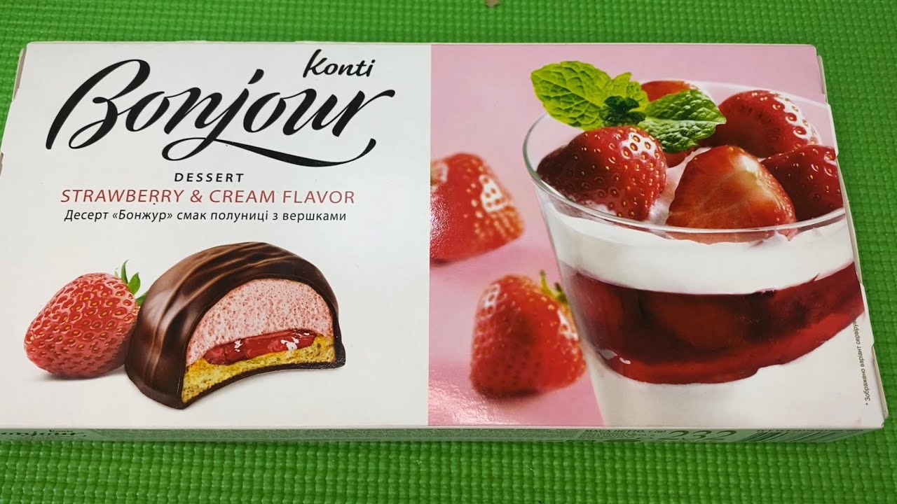Bonjour Dessert Strawberry & Cream Flavour Unboxing | Dessert Unboxing ...