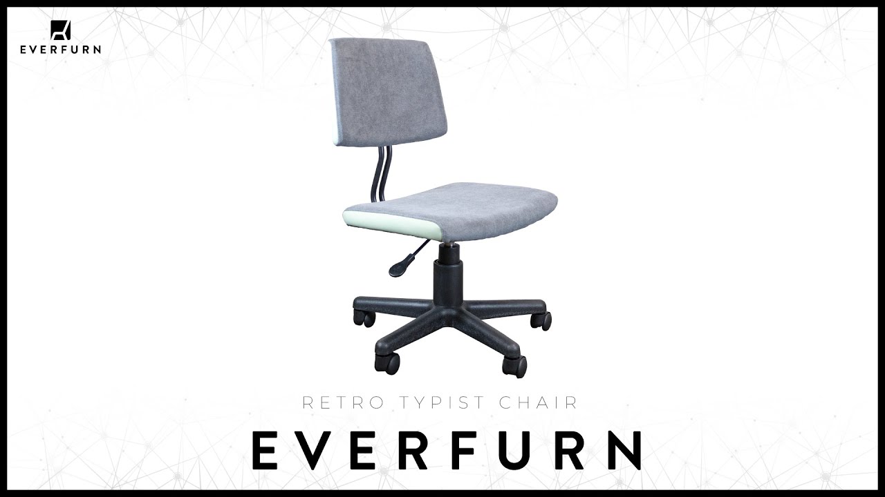Retro Typist Office Chair Assembly Tutorial | Everfurn - YouTube