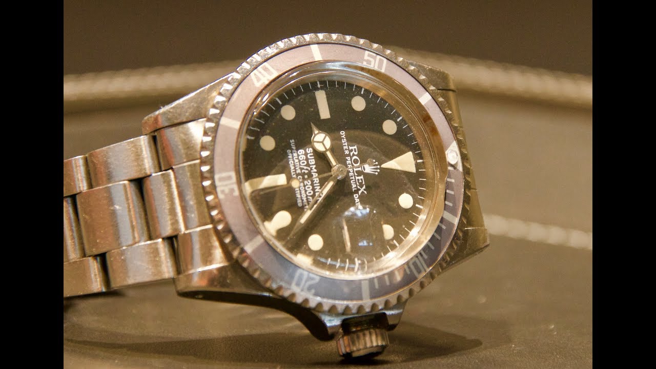 FANTASTIC VINTAGE WATCH: Rolex "Ghost Bezel" Submariner 1680 - YouTube