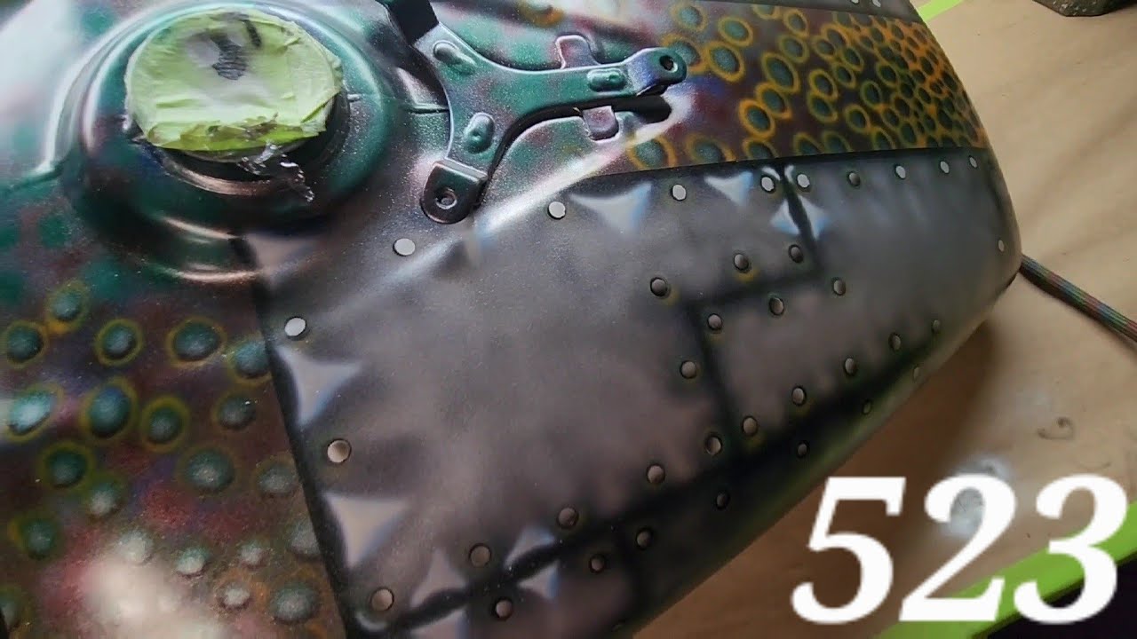 Airbrushing 3D Rivets and frozen water pipes - YouTube
