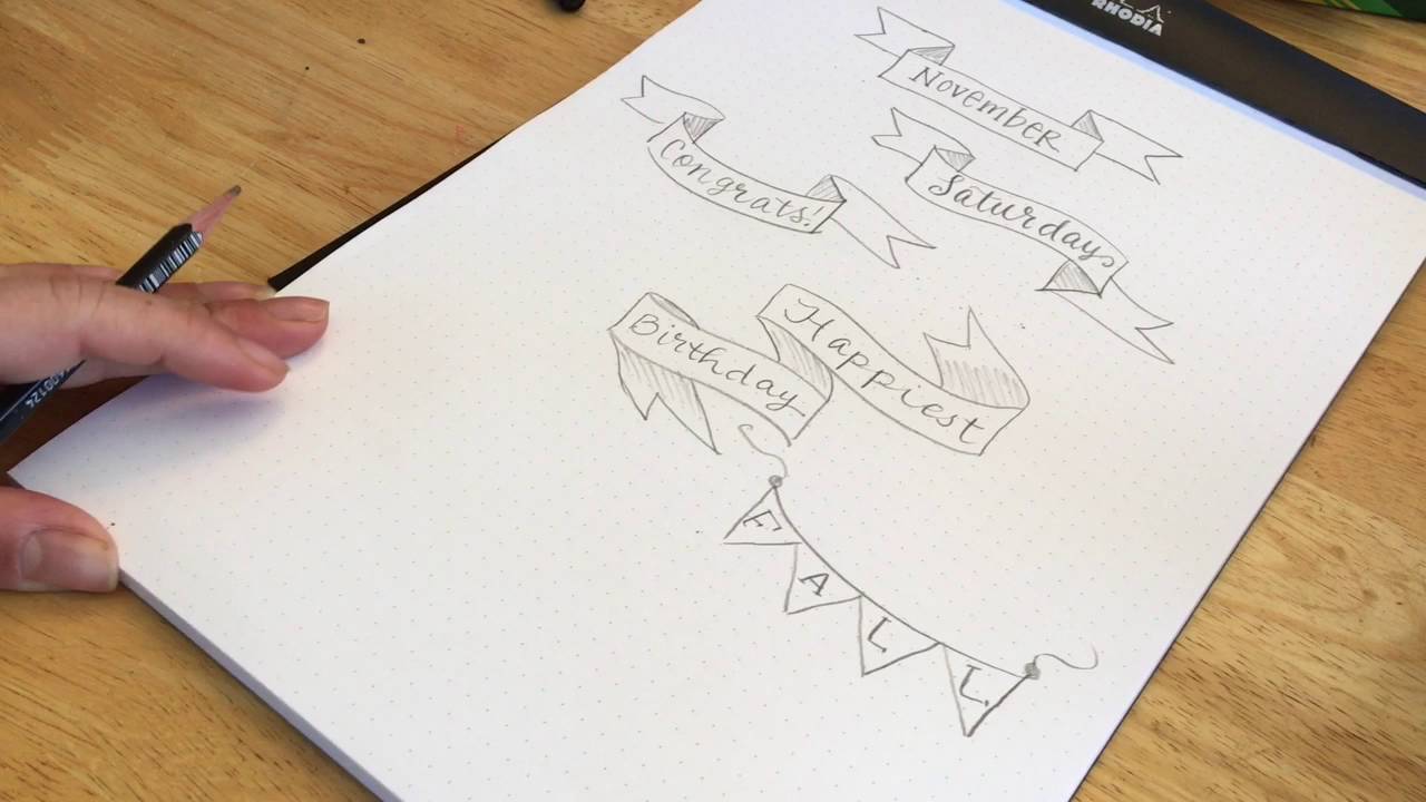 Creating Simple Banners and Buntings - YouTube