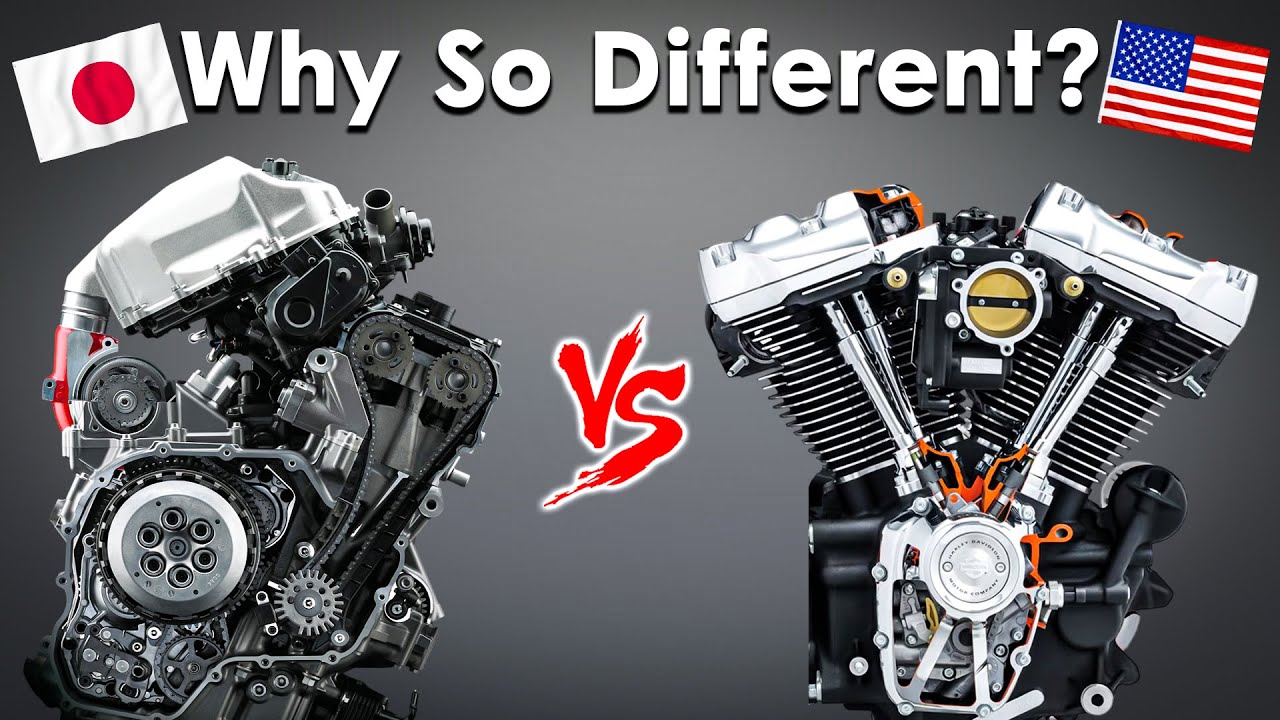 Why Japanese and American Motorcycle Engines Are So Different? - YouTube