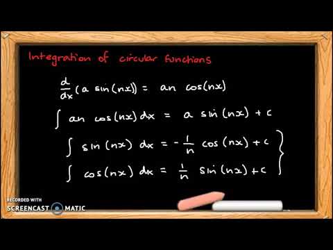 VCE Maths Methods - Integration - 5 - integrating circular functions ...
