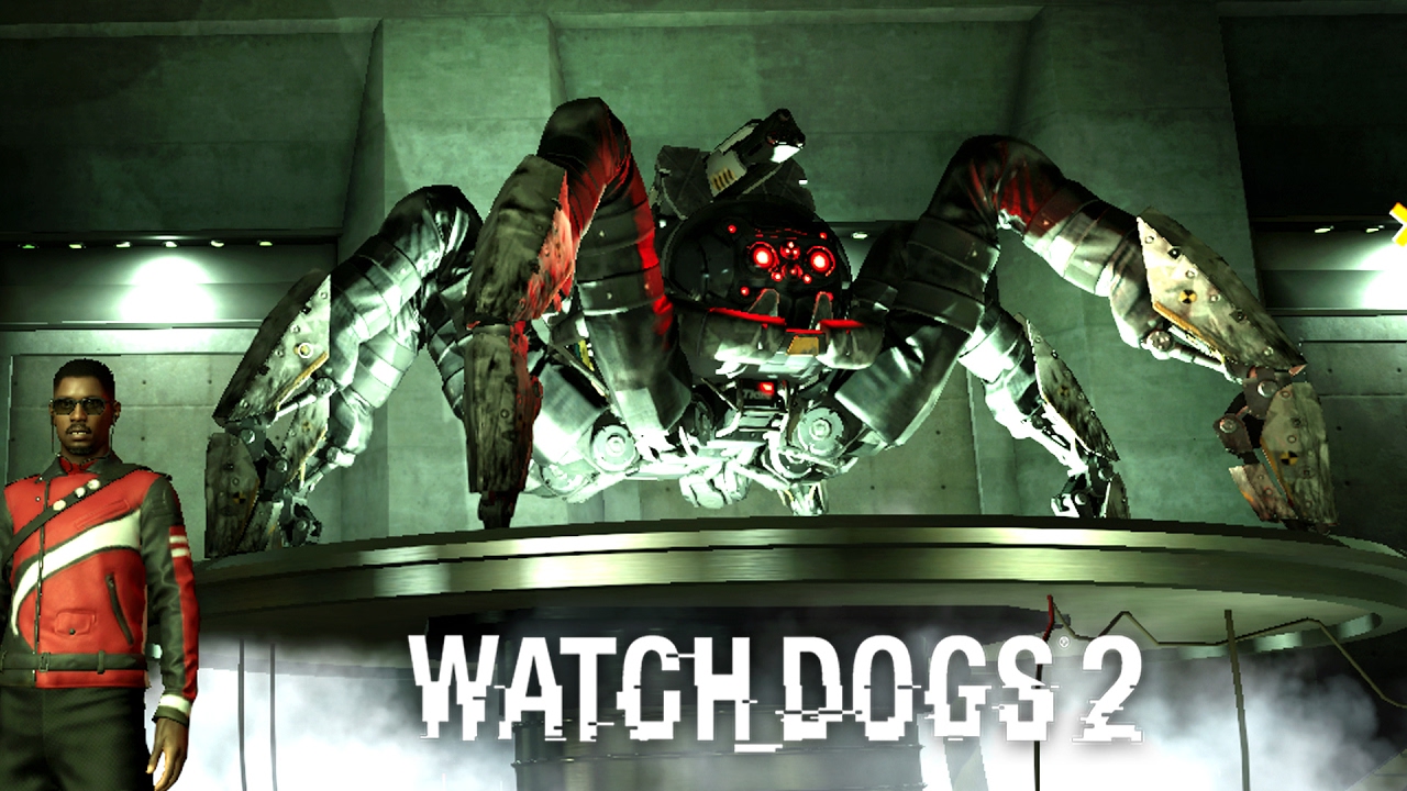 ROBOT PAJĄK JEST OP! ᕕ(ಠ෴ಠ)ᕗ w WATCH DOGS 2 SINGLEPLAYER "WOJNA ROBOTóW ...