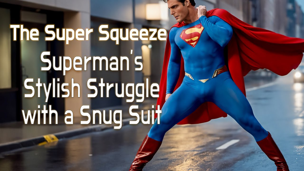 The Super Squeeze: Superman's Stylish Struggle with a Snug Suit - YouTube