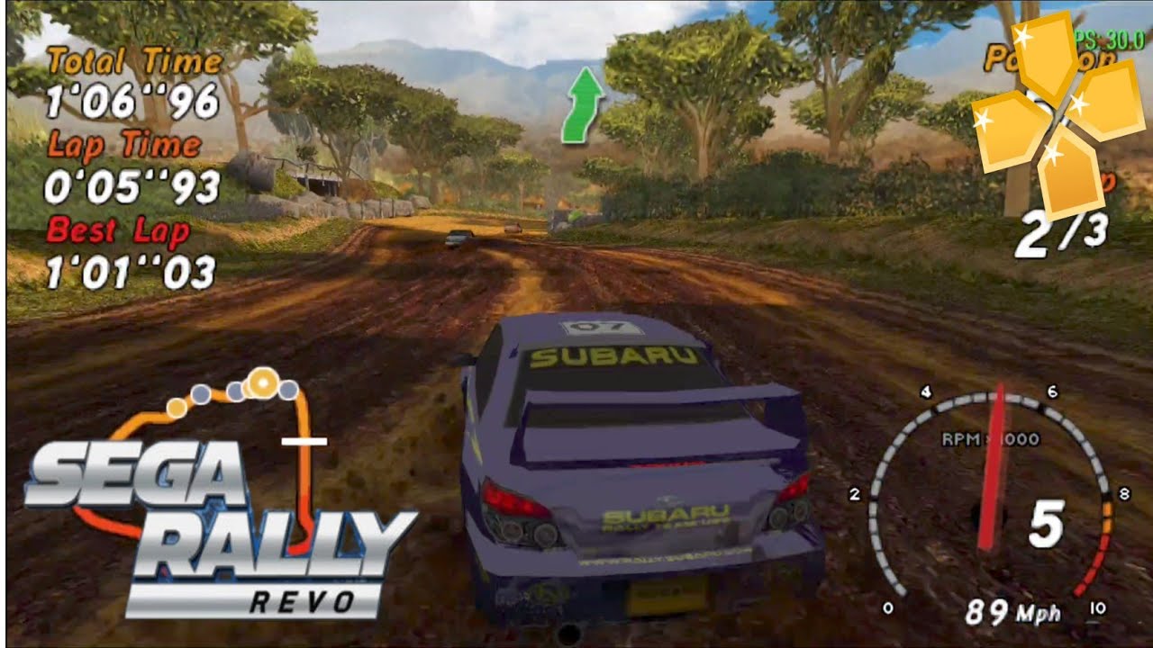 Sega Rally Revo _ PSP Gameplay ( PPSSPP ) - YouTube