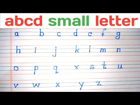 Chhota latter mein ABCD kaise likhen|smell latter mein abcd|How to ...