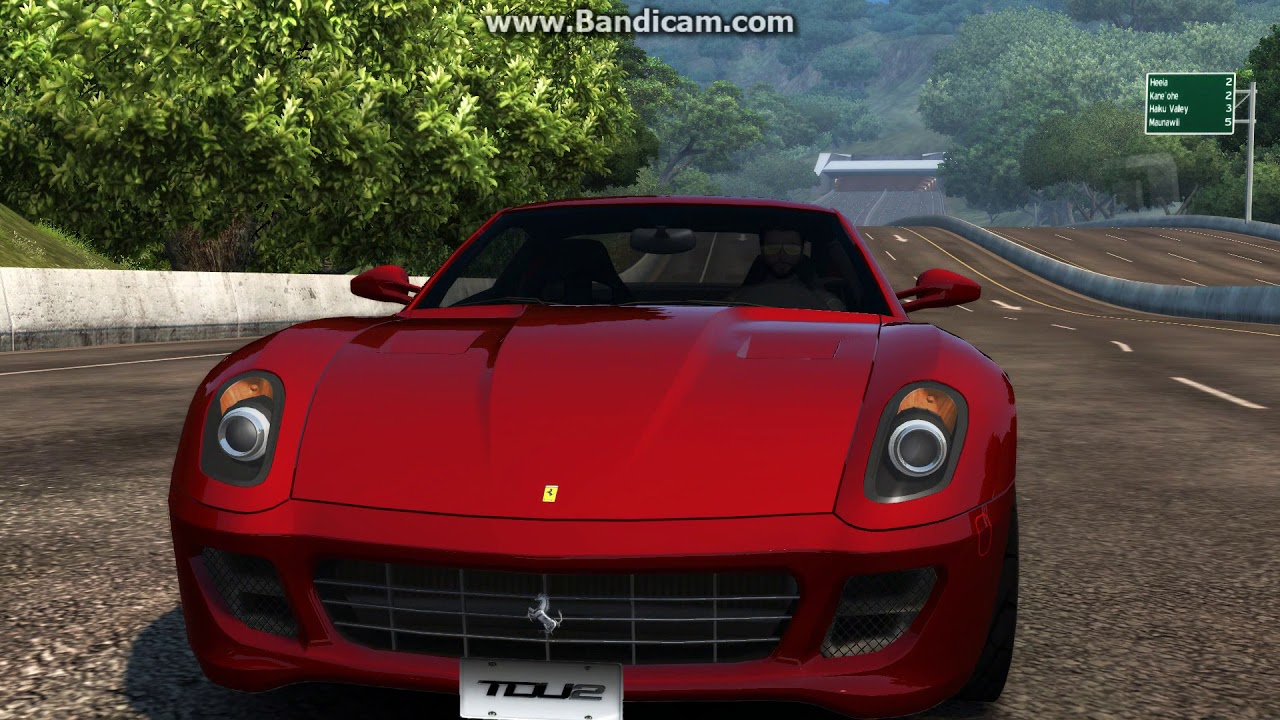 TDU2 Ferrari 599 GTB Fiorano performance both direction of the road ...