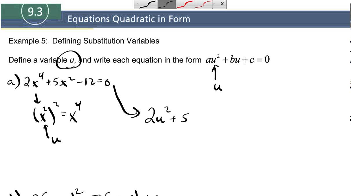 9.3 Example 5 Defining Substitution Variables - YouTube