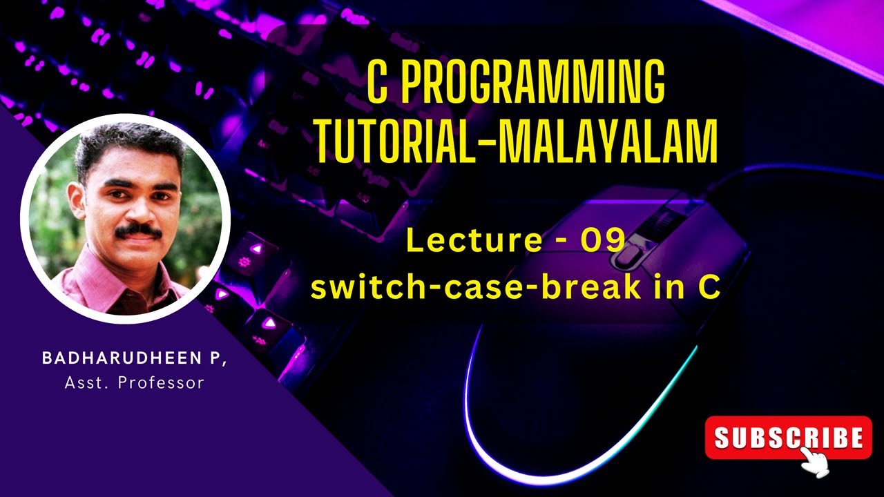 09 - switch-case-break statements in C - YouTube