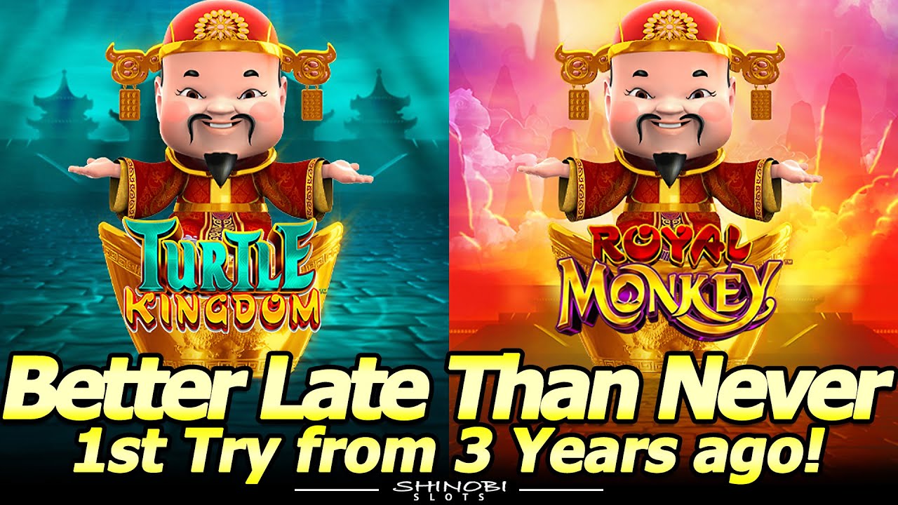 Turtle Kingdom and Royal Monkey Slots - 1st Attempt Live Play and ...