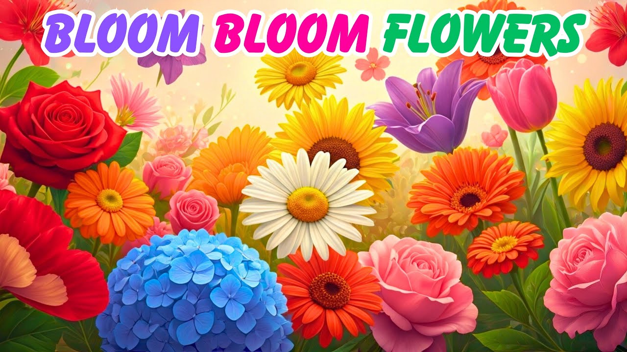 Colorful Flowers 🌹| Kids Songs & Nursery Rhymes | Sing Along - YouTube