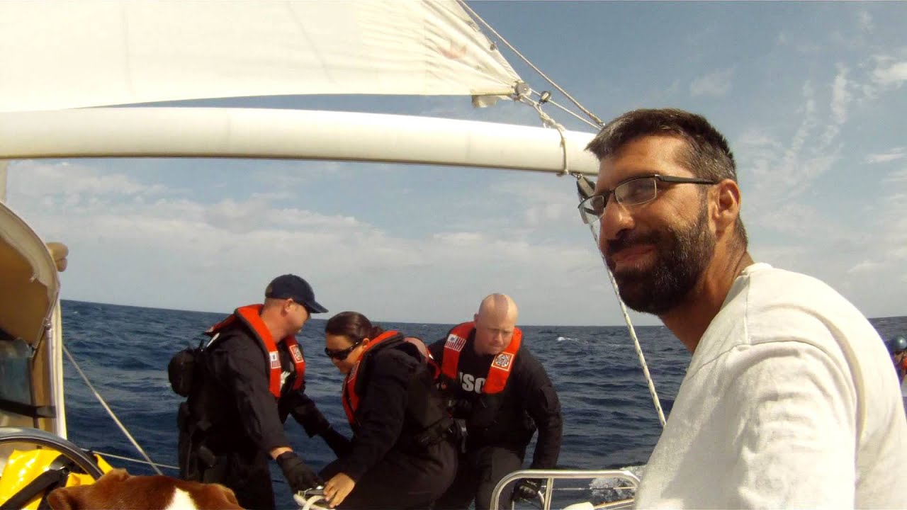 US Coast Guard boarding... under sail?! - YouTube