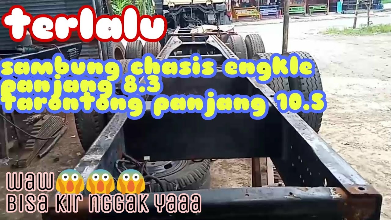 sambung chasis mobil besar - YouTube