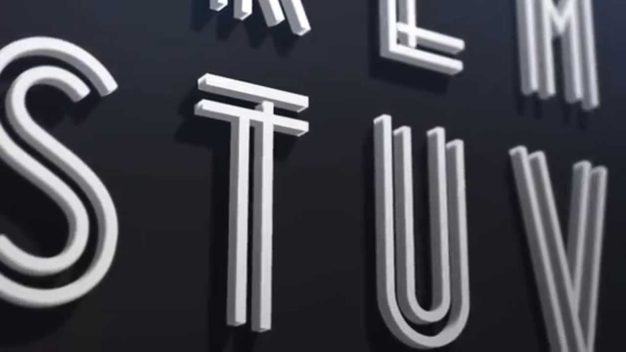 Urban - Animated Typeface | After Efects Project Files - YouTube