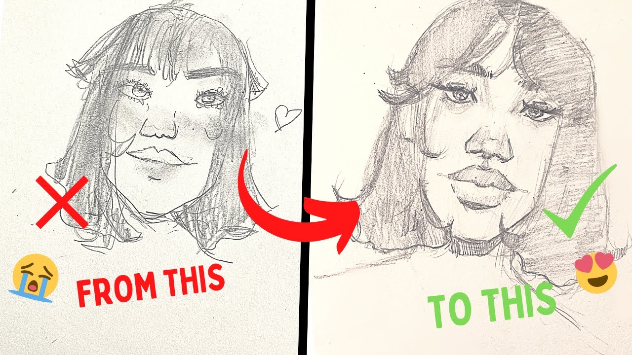 How to draw a PERFECT FACE every time: Step by Step - YouTube
