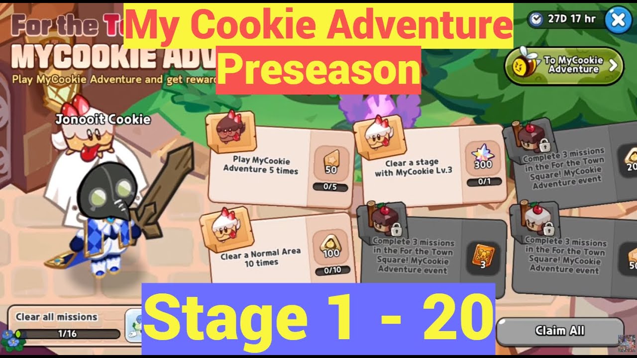 My Cookie Adventure Preseason: Complete Tutorial & Stage 1 ~ 20 ...