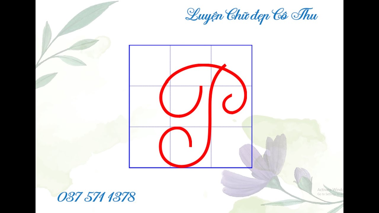 Cách viết chữ cái _ Chữ P hoa cỡ nhỏ - YouTube