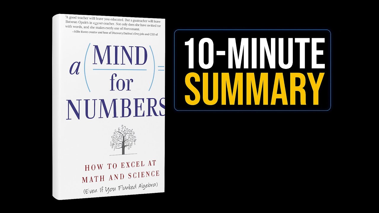 10 Minute Books - A Mind for Numbers by Barbara Oakley - YouTube