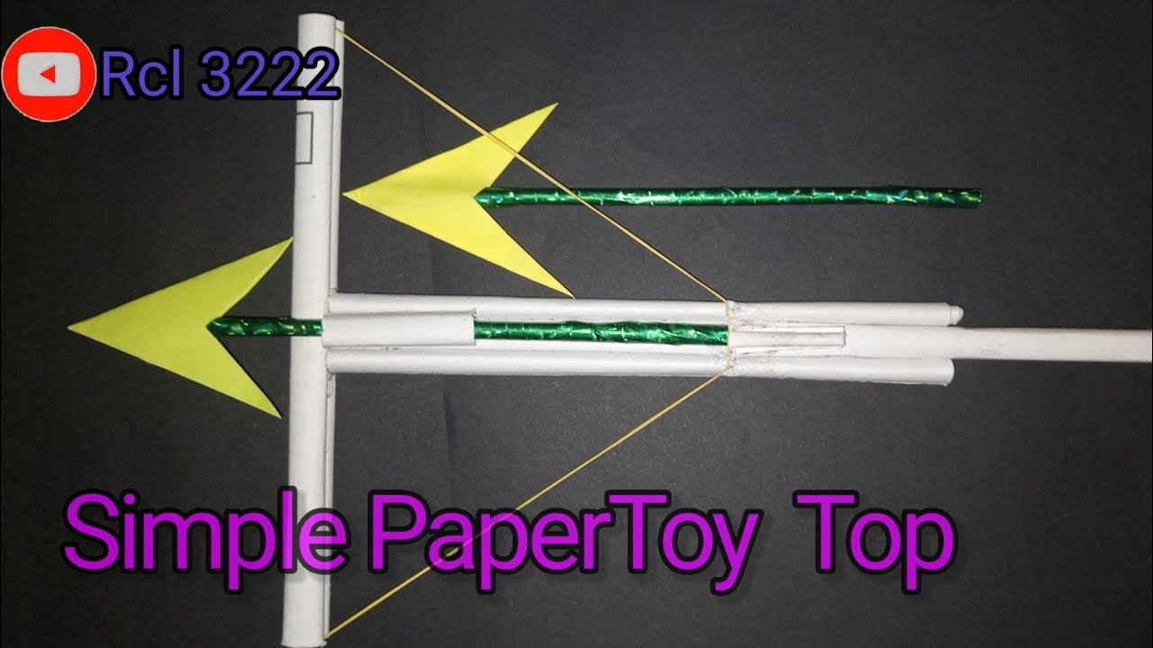 Diy How To Make a Bow And Arrow From A4 Paper - crossbow - YouTube