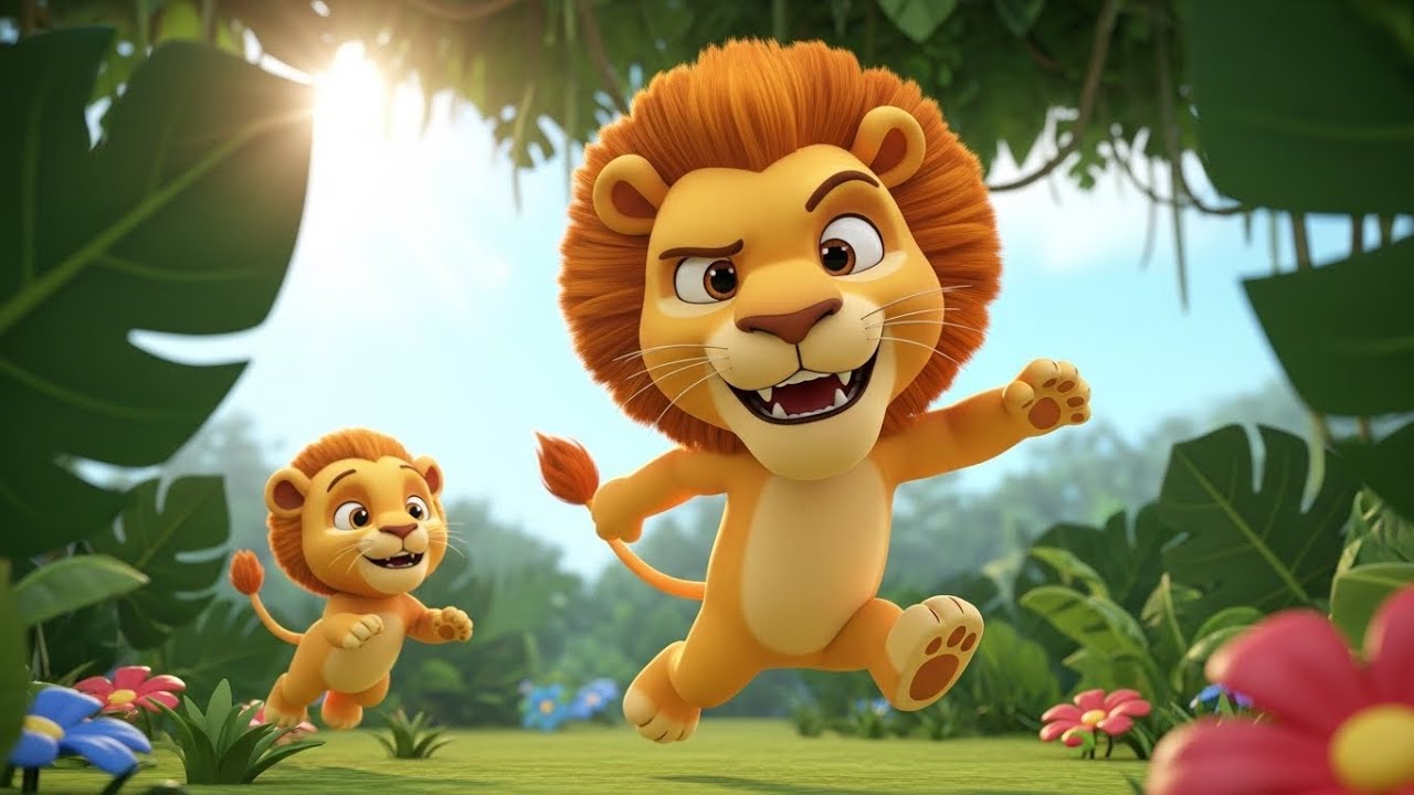 Baby Lion Roar Roar Song for Kids | Fun Nursery Rhymes, Baby Songs ...