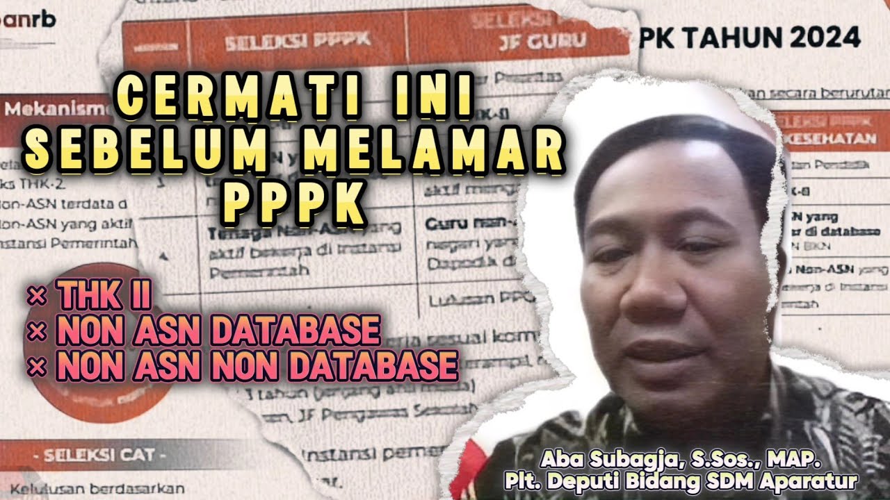 KETENTUAN PENDAFTARAN PPPK EKS THK II DAN NON ASN 2024-KONSEP PPPK ...