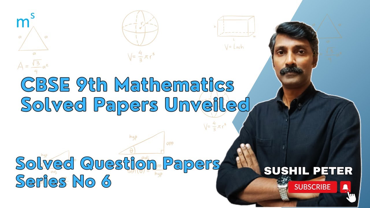 CBSE 9th Standard Previous Question Paper Solved | Solved Question ...