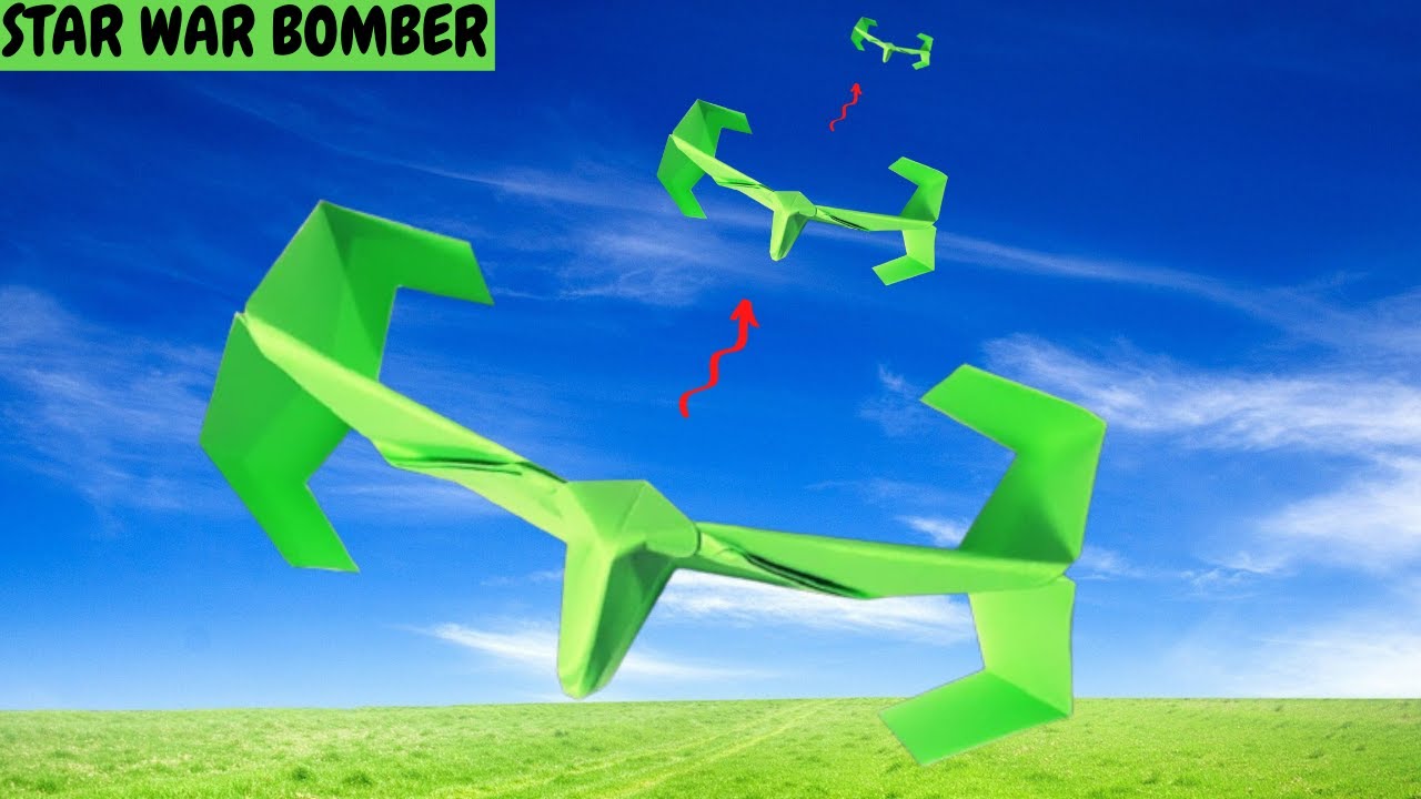 Star War Paper Airplane | How To make star War Paper Plane Flies Well ...