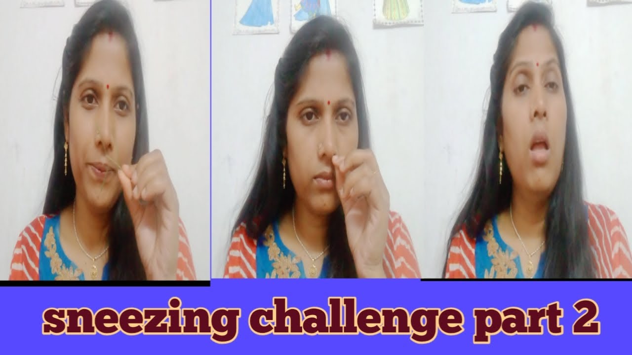 Sneezing challenge with grass | most requested video | sneezing ...