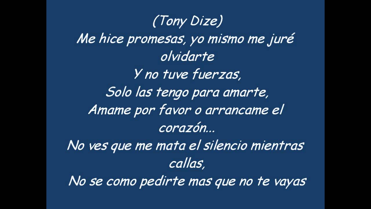 Letra De Mi Amor Es Pobre (mix) - Tony Dize Ft Arcangell & Ken-Y - YouTube