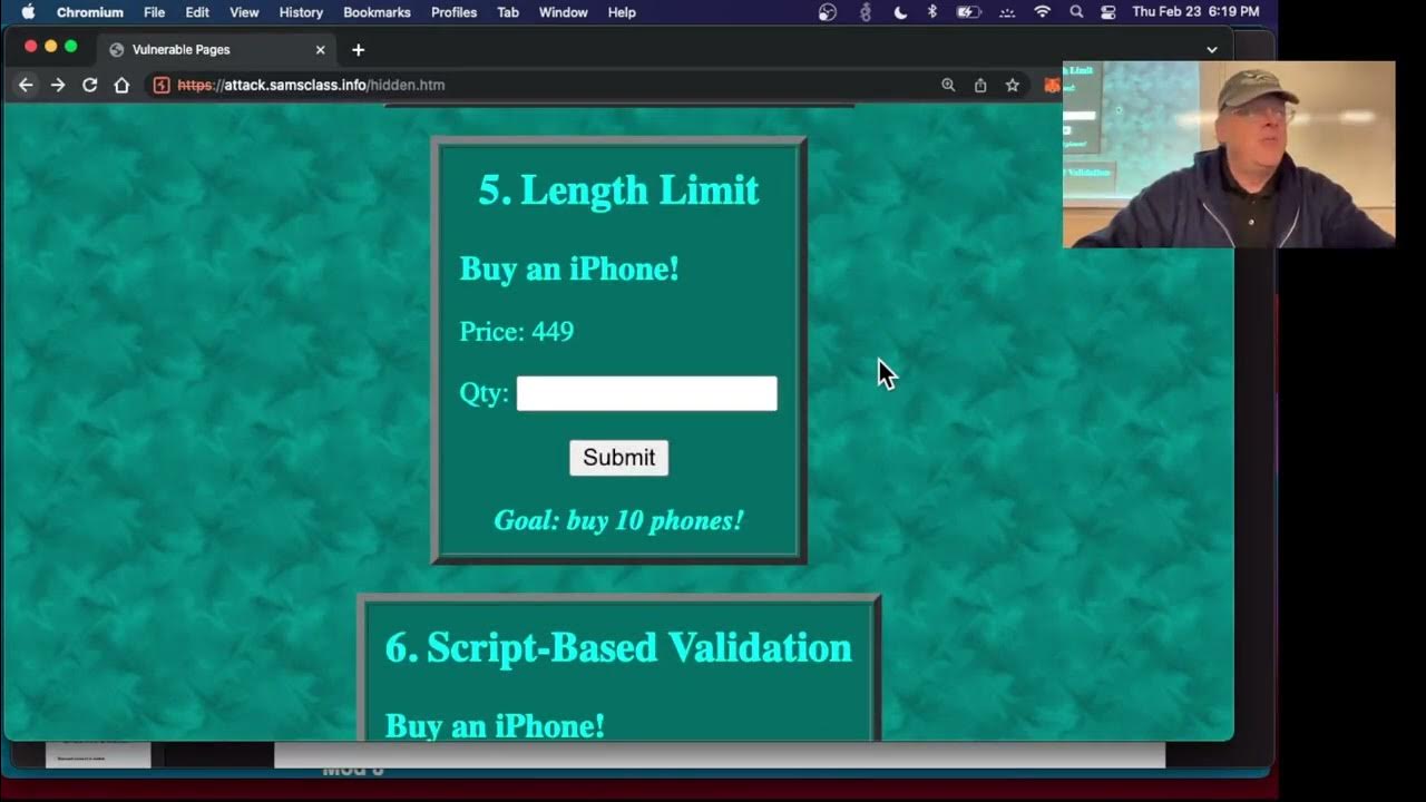 Ch 5 Bypassing Client Side Controls - YouTube