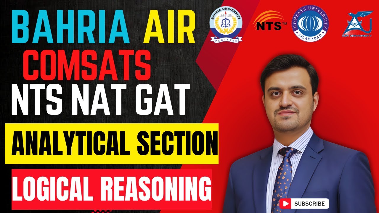 BAHRIA AIR COMSATS NTS NAT GAT Entry Test Preparation 2025 | Analytical ...
