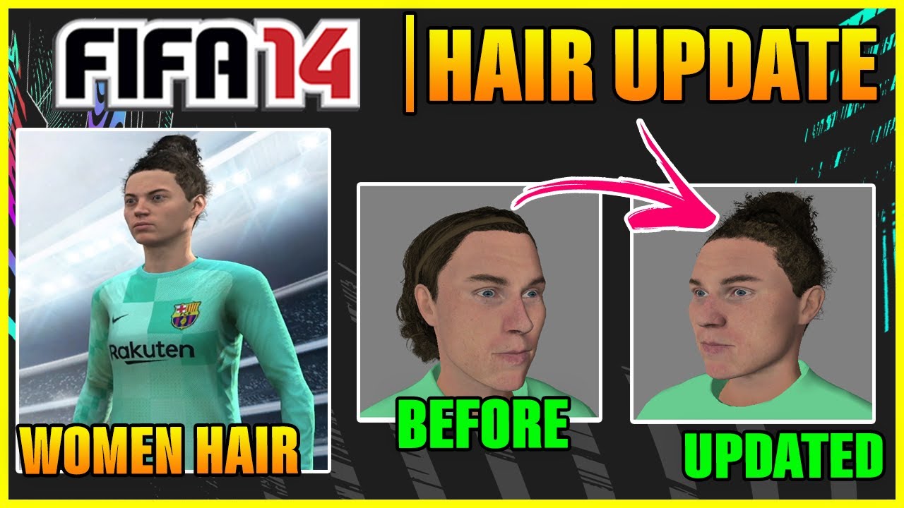 HOW TO UPDATE HAIR IN FIFA 14 (WOMEN'S HAIR, MEN'S HAIR) - YouTube