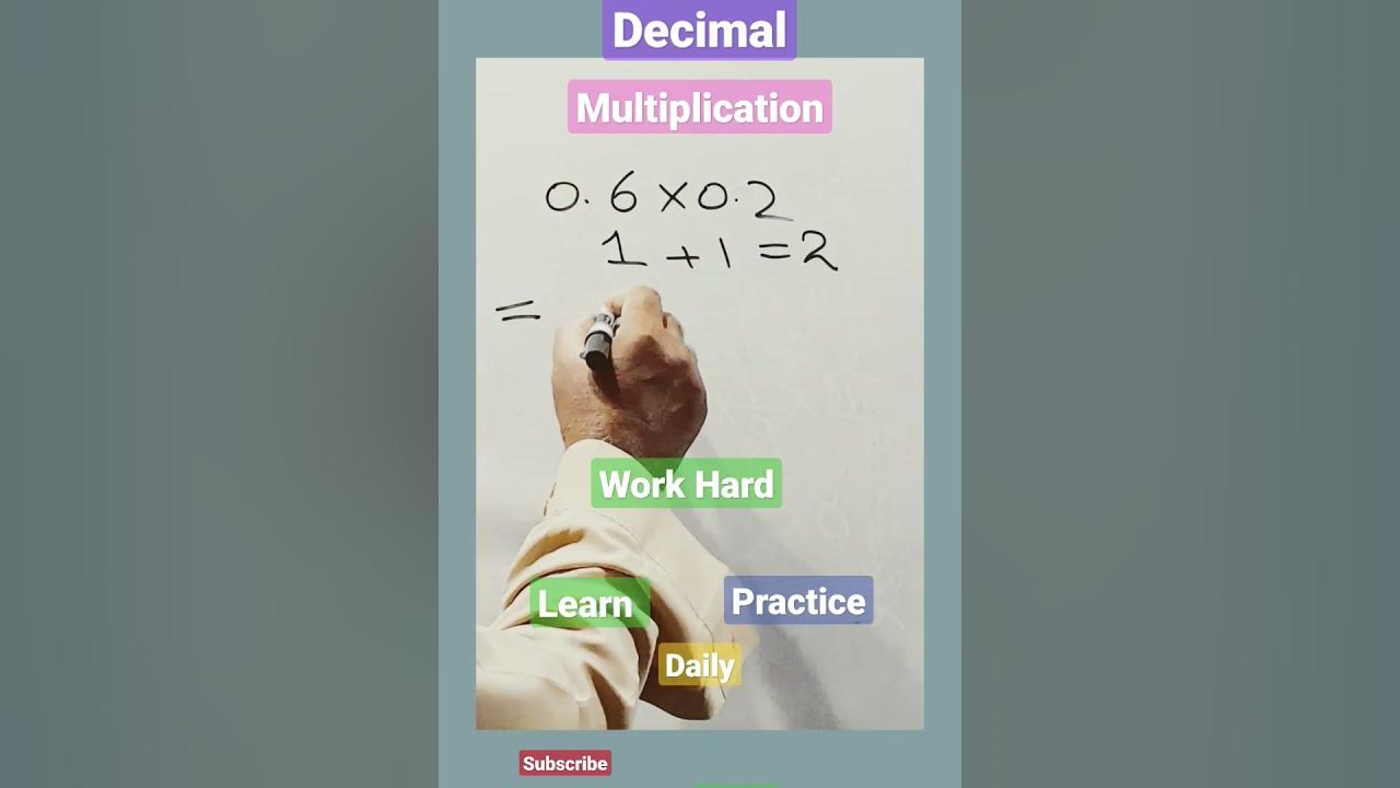 How To Do Decimal Multiplication#basicmathematics #igcse #olevel #arshadjaved - YouTube