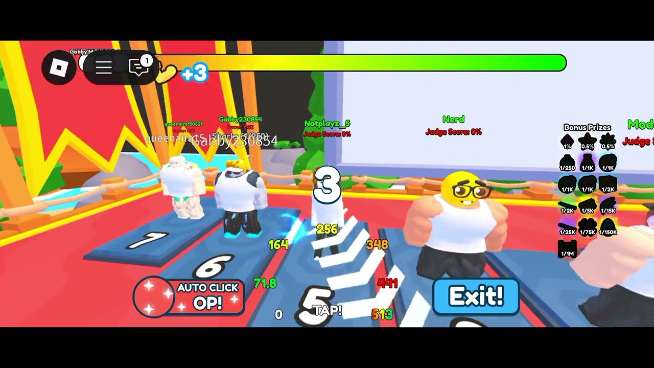Playing gym simulator in roblox - YouTube