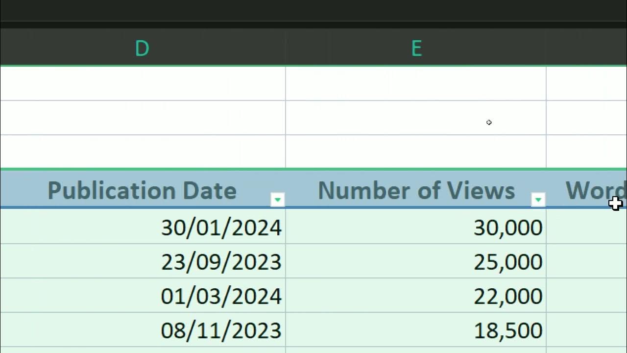 Excel exercise - Sorting, Filtering, Conditional Formatting - YouTube
