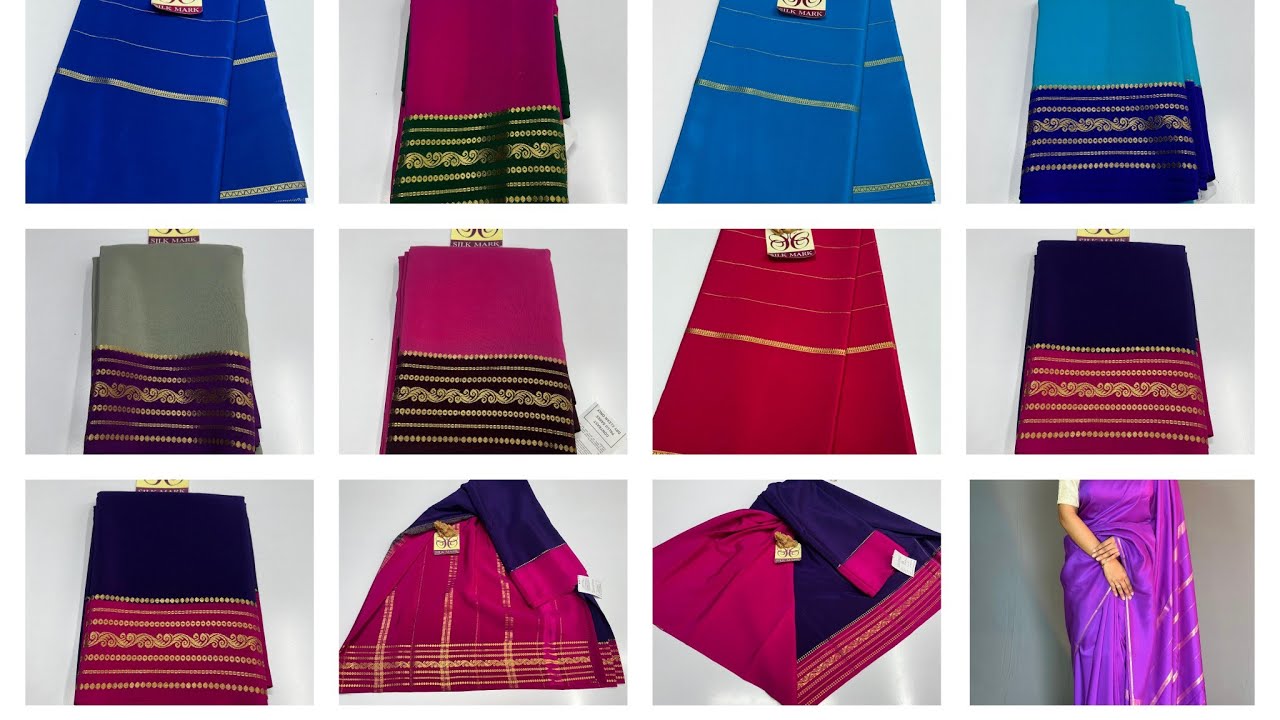 Mysore pure zari authentication silk saree/cgs &silk mark/pure🥇🥈 pure ...