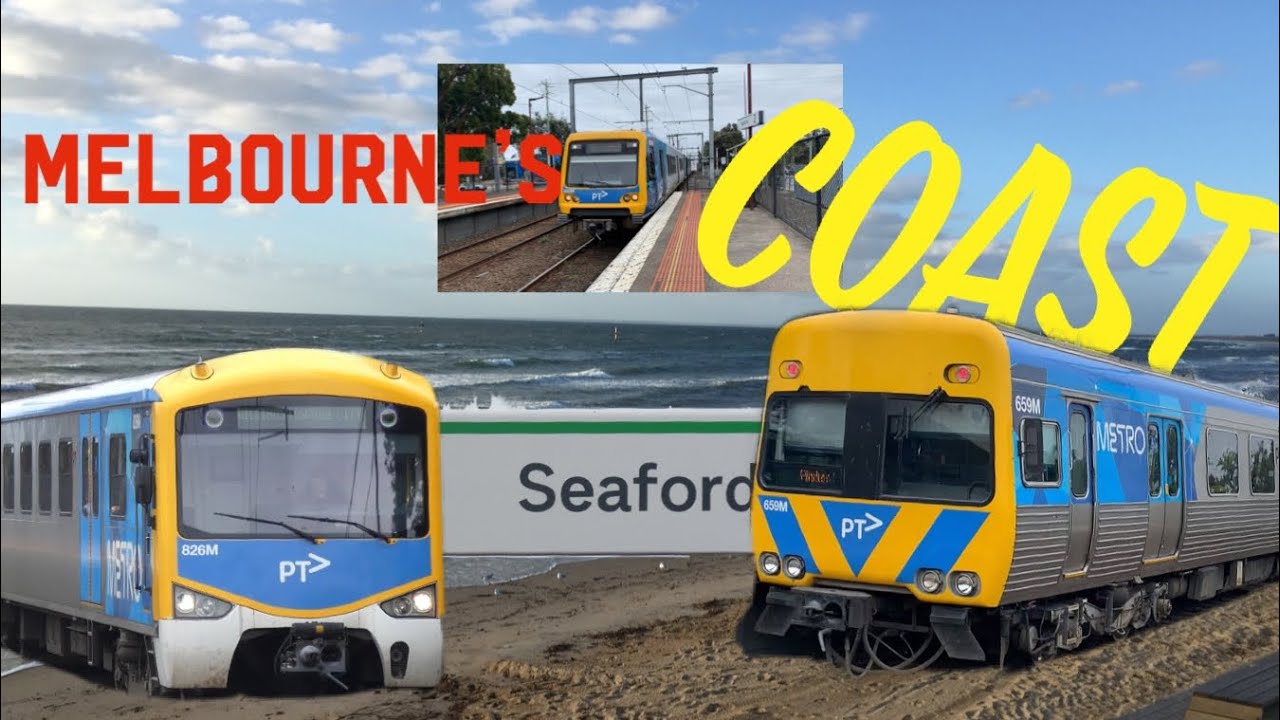 Trains along Melbourne’s Coastal Station- Seaford | Trains at Seaford ...