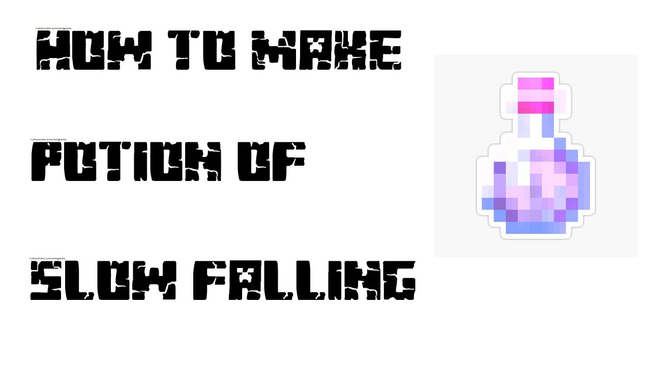 How to make potion of slow falling in Minecraft - YouTube
