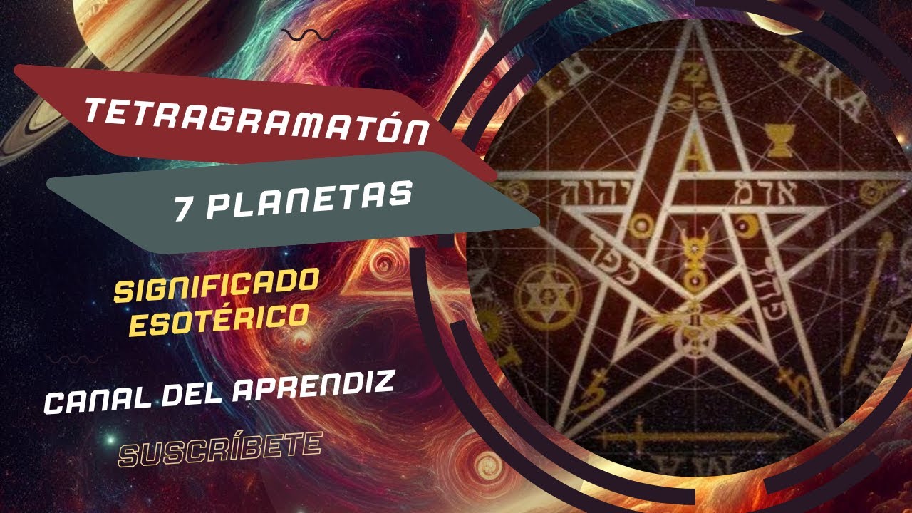 Simbología del Tetragramatón, explicando los 7 planetas en el pentagrama esotérico - YouTube