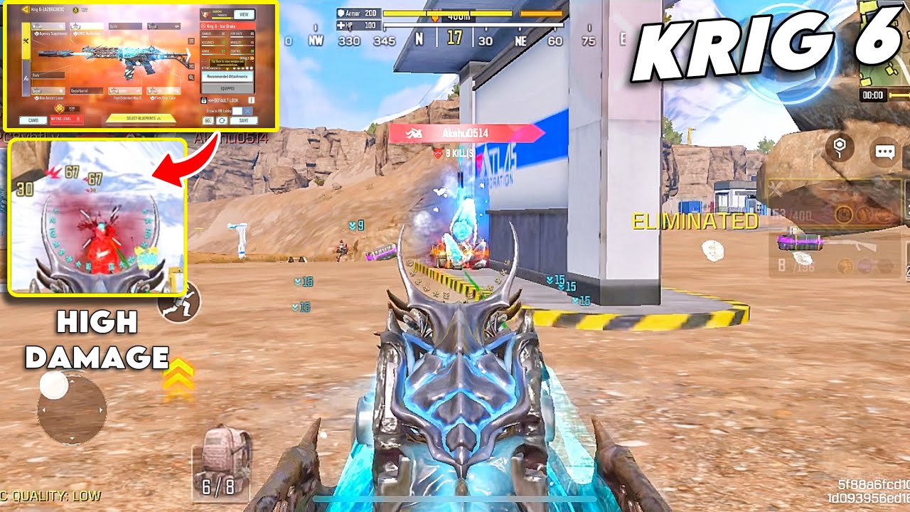 NO RECOIL + HIGH DAMAGE 🤯 BEST KRIG 6 GUNSMITH CODM BR | CALL OF DUTY MOBILE - YouTube