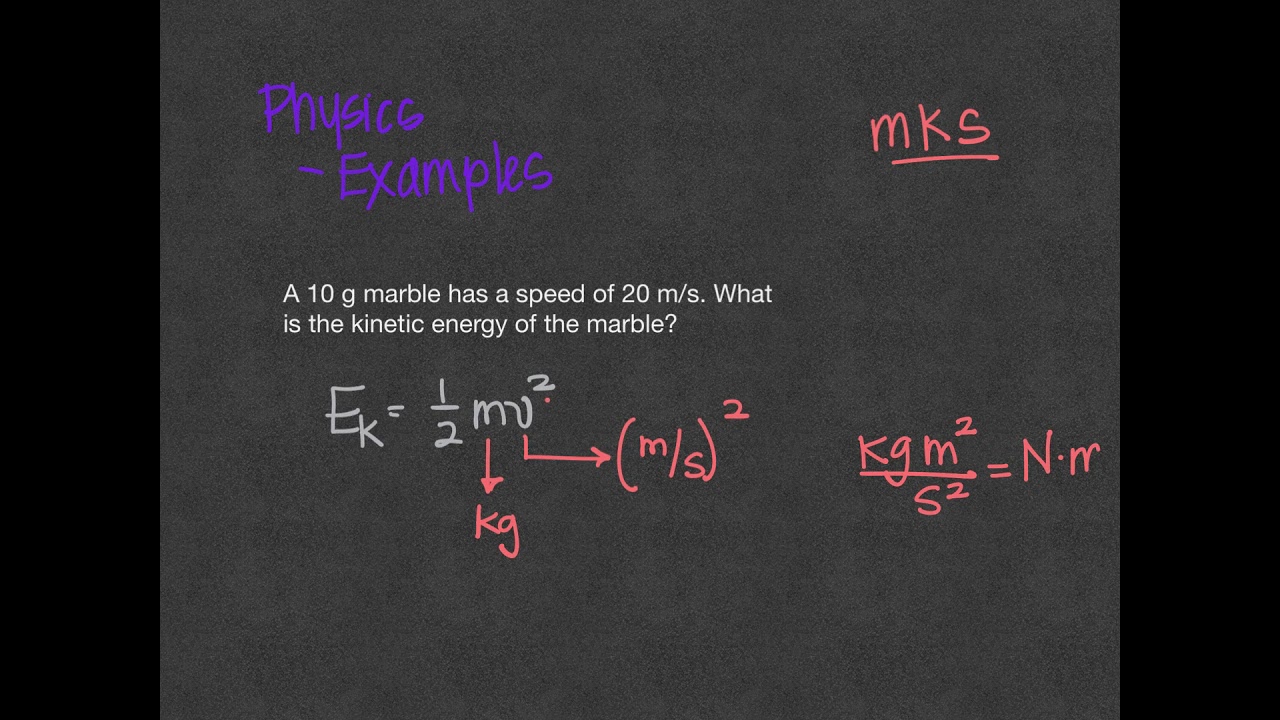 solving problems with gravitational energy and kinetic energy - YouTube