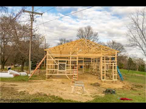 30x48 barn build timelapse - YouTube