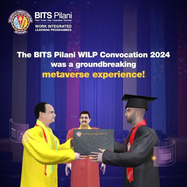 The BITS Pilani WILP 2024 Convocation was a groundbreaking metaverse experience! - YouTube