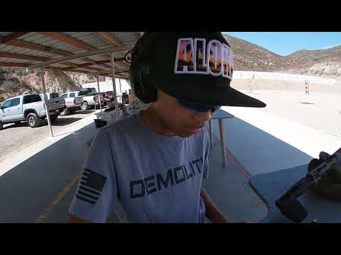 Glock 19 with CAA MCK stabilizer at 100yds - YouTube